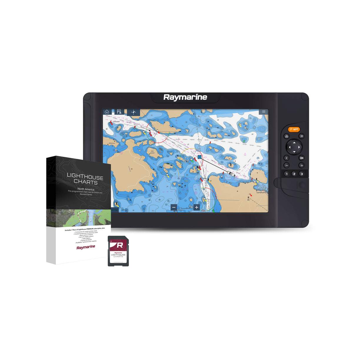 Raymarine Element 12 S - 12" MFD med Wi-Fi, GPS & LightHouse sjökort