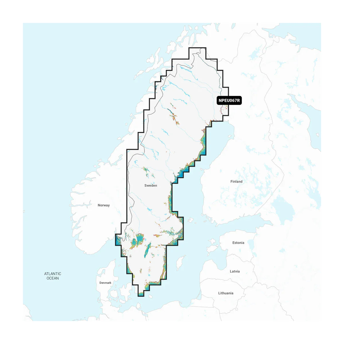 Navionics Platinum+ NPEU067R Sverige, sjöar och floder