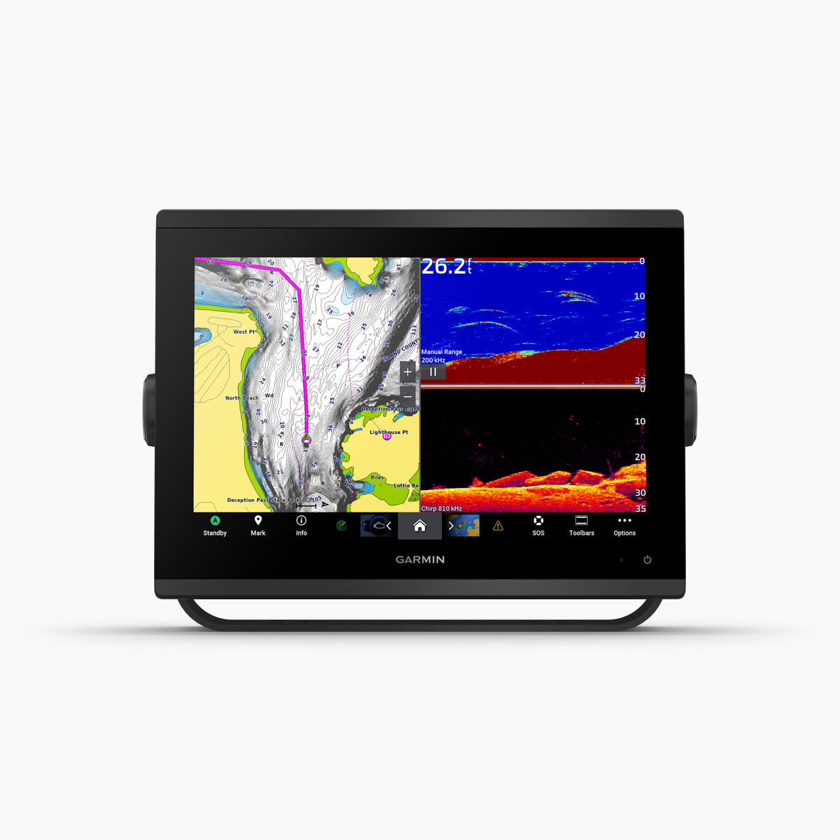 Garmin GPSMAP 12" plotter 1223 utan ekolod med global baskarta