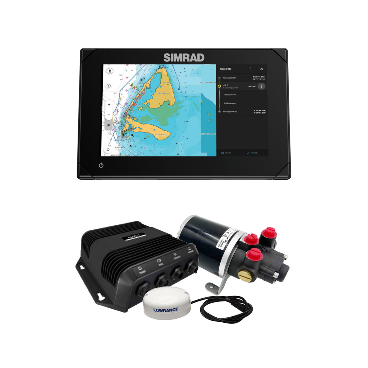 Simrad NSX 3007 med HDI-givare + Simrad NAC-1 Paketdeal